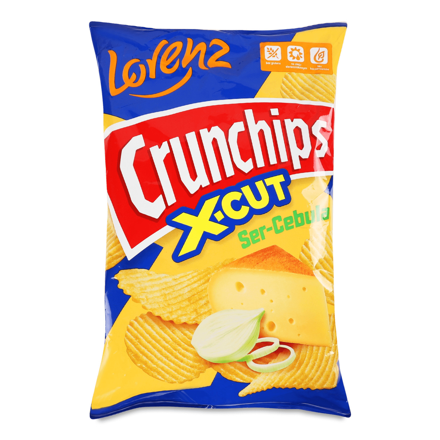 Чипсы Lorenz X-Cut Crunchips со вкусом сыра и лука в Киеве и пригороде ...