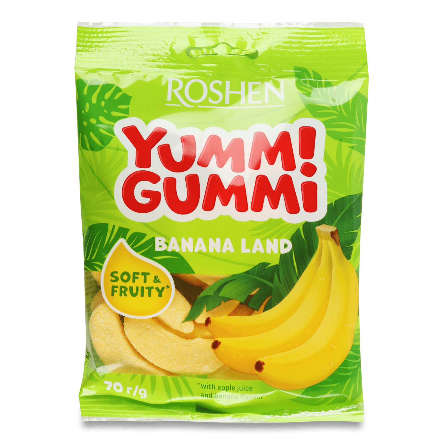 Цукерки Roshen Yummi Gummi Banana Land в Дніпрі з доставкою за доступними цінами