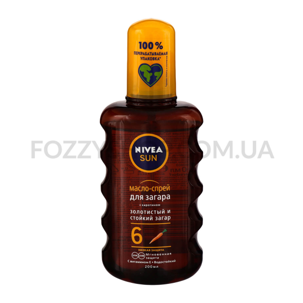 Масло-спрей для загара Nivea увлажняющее SPF6 в Одессе и пригороде ...